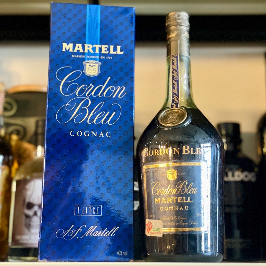 1L Cordon Bleu Martell Limited Edition Vintage green bottle cognac xo 1000ml, Food & Drinks ...
