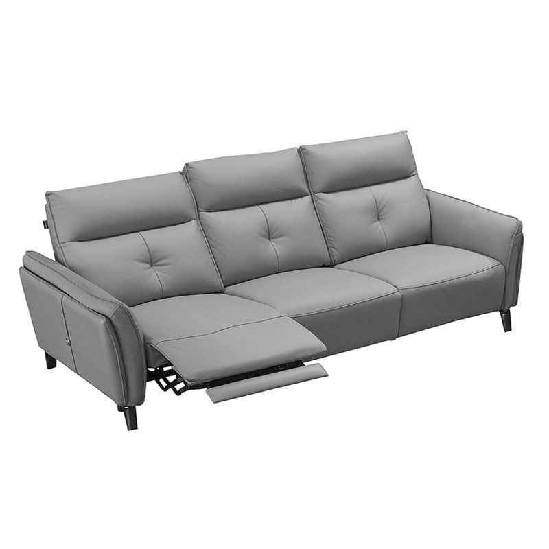 1Seater electric extension Sofa Genuine Leather Sofa Frame+sponge 30 ...