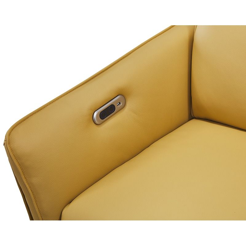 1Seater electric extension Sofa Genuine Leather Sofa Frame+sponge 30 ...