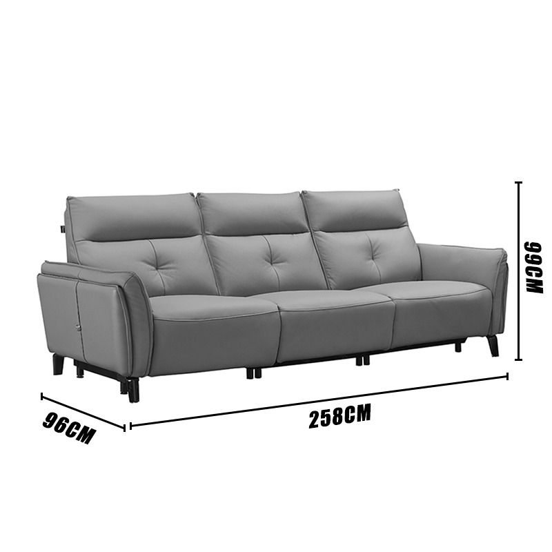 1Seater electric extension Sofa Genuine Leather Sofa Frame+sponge 30 ...