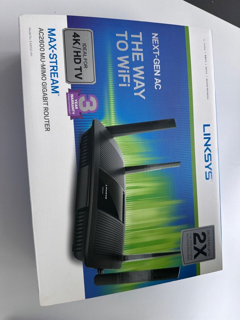 4K/HD Full Set Linksys AC Mu-Mimo Router, Computers & Tech, Parts ...