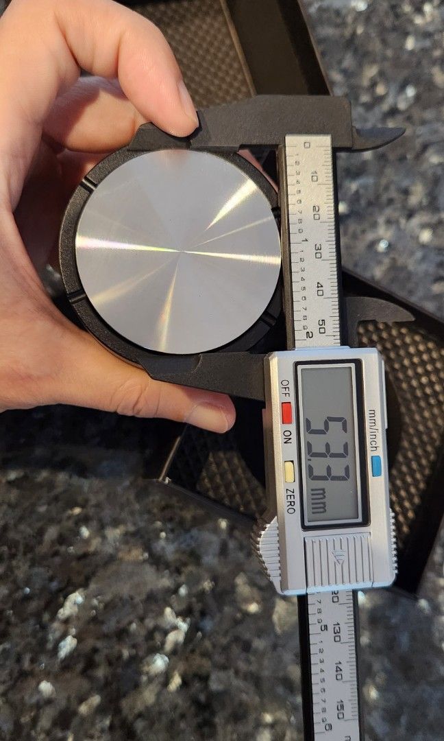 53.3mm Spring Loaded Self Levelling Precision Espresso Palm Tamper ...