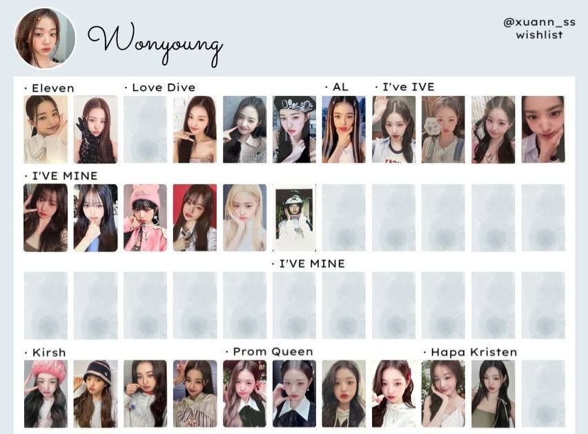 [ WTS / WTT ] IVE MINE WONYOUNG GAEUL POBS YUJIN LEESEO LIZ REI IDOUSTAGE KMS R2 WITHMUU KTOWN4U ...