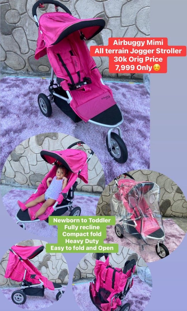 Air Buggy Mimi All Terrain Jogger Stroller, Babies & Kids, Going Out ...