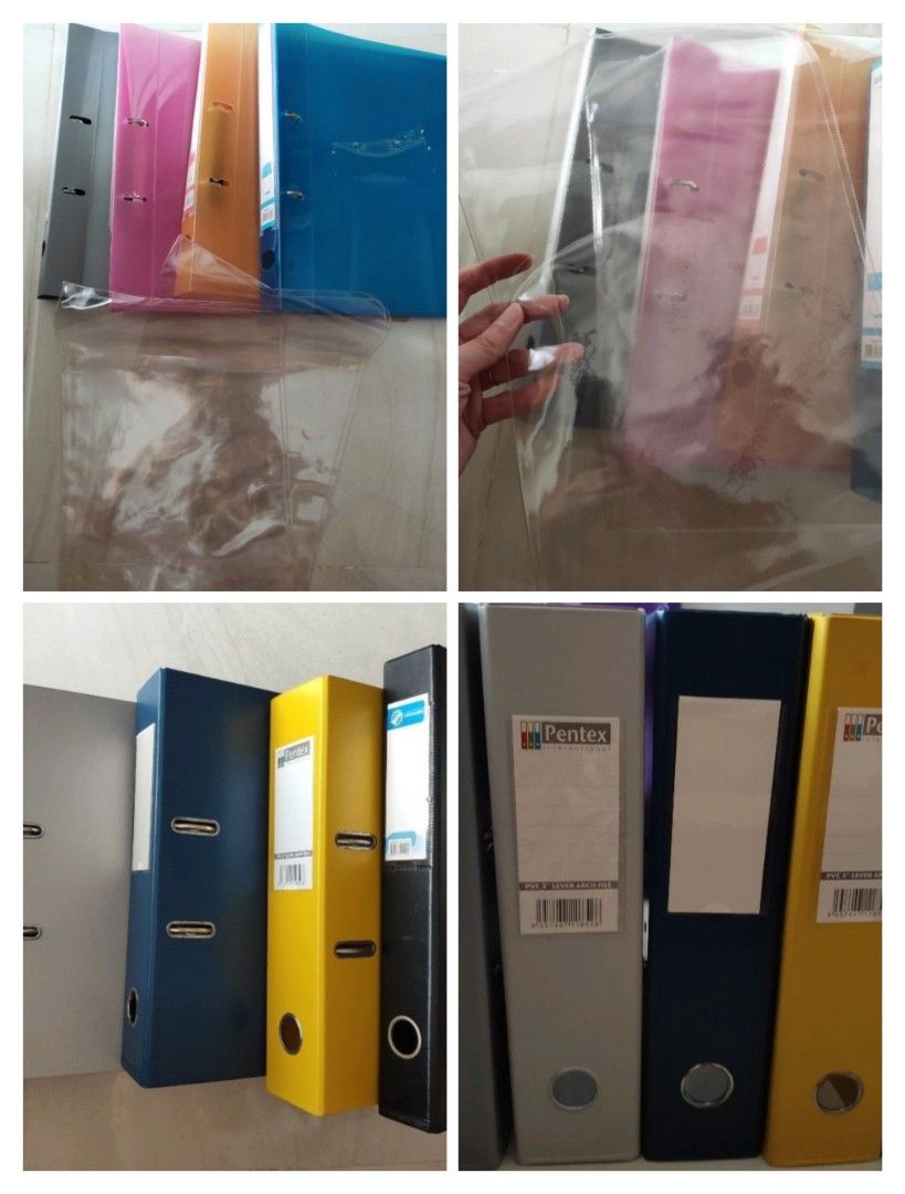 Arch Files + Ring Files + Clear Plastic Folders, Hobbies & Toys ...