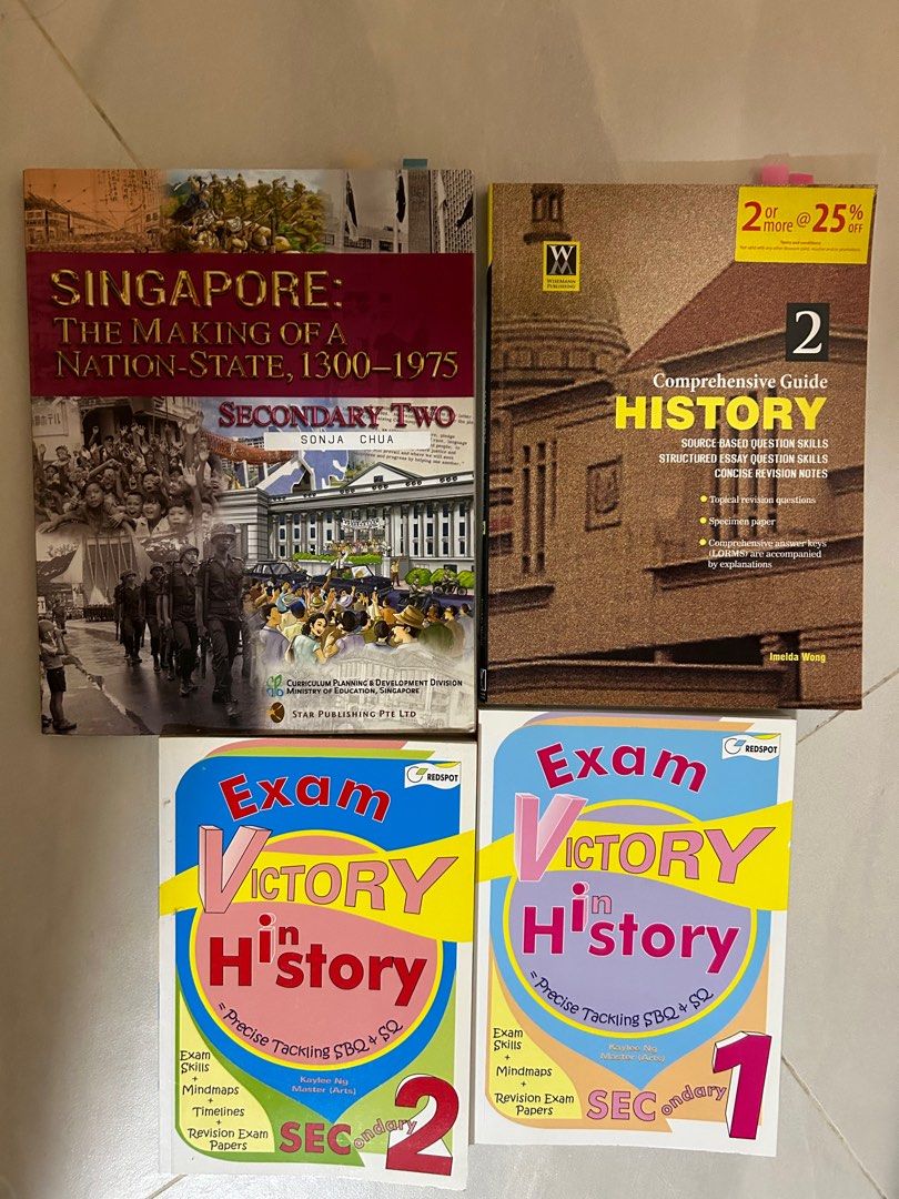 assorted lower secondary history books, Hobbies & Toys, Books ...