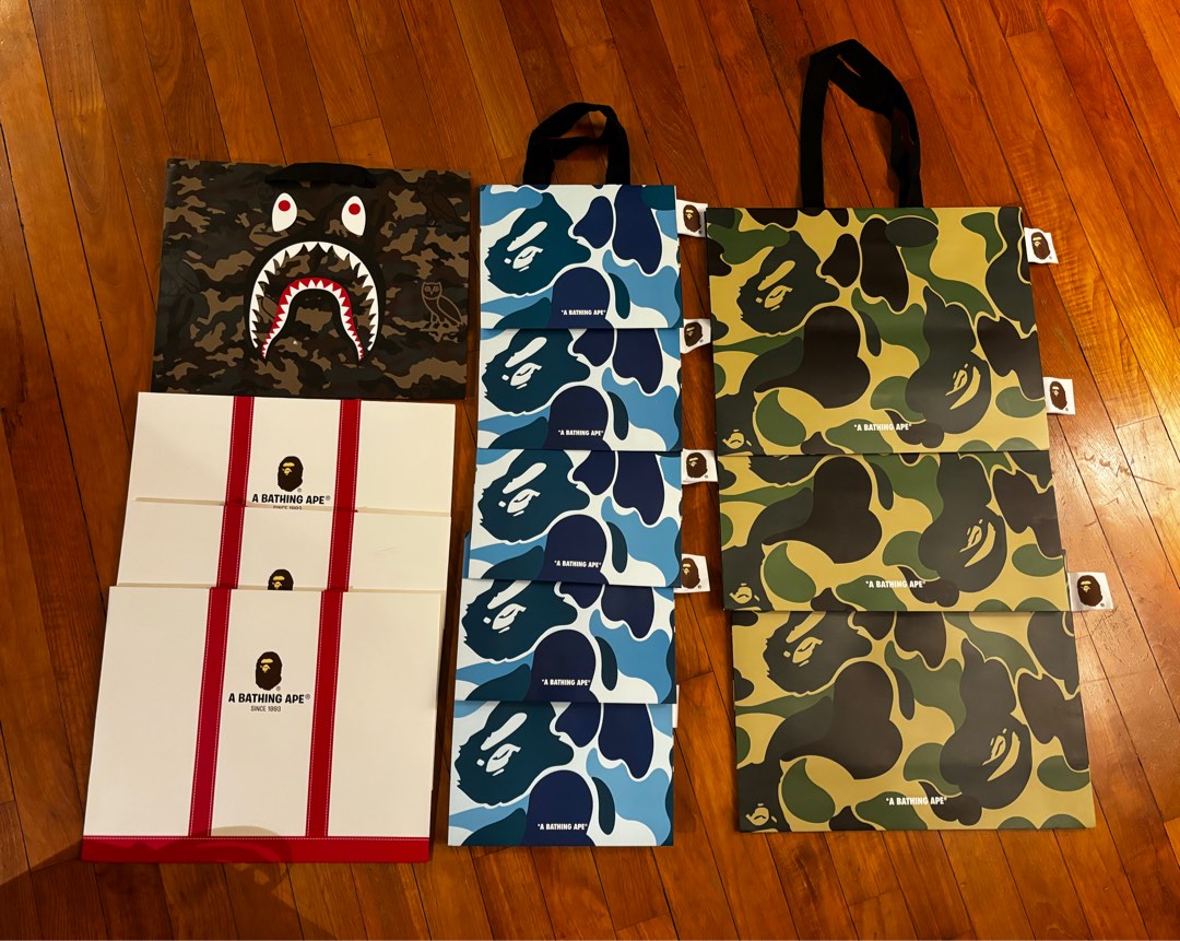 Authentic Bathing Ape Bape paper bags, Hobbies & Toys, Stationery ...