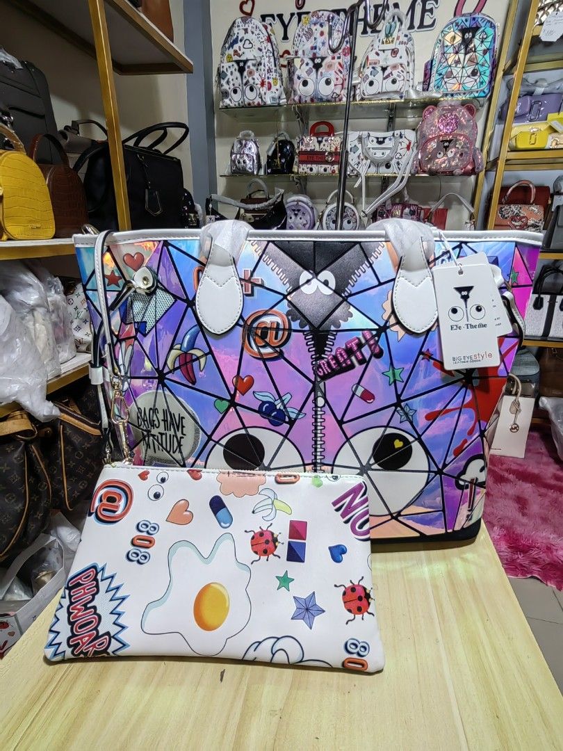 Authentic Eye Theme tote bag, Luxury, Bags & Wallets on Carousell
