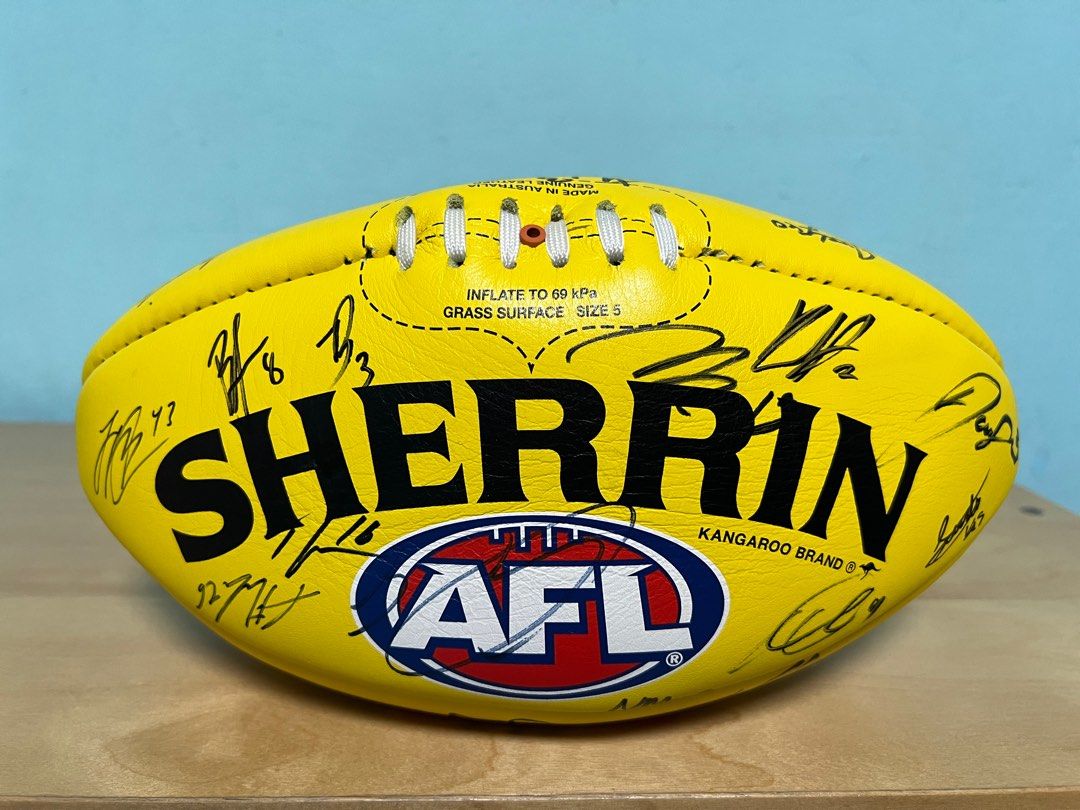 Autographed Sherrin Kangaroo Brand Official AFL Game Ball (Gold Coast ...