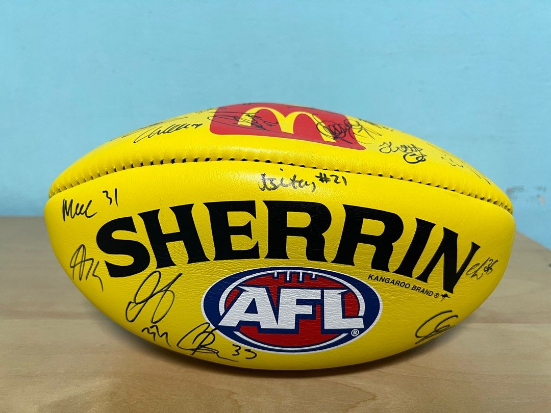 Autographed Sherrin Kangaroo Brand Official AFL Game Ball (Gold Coast ...