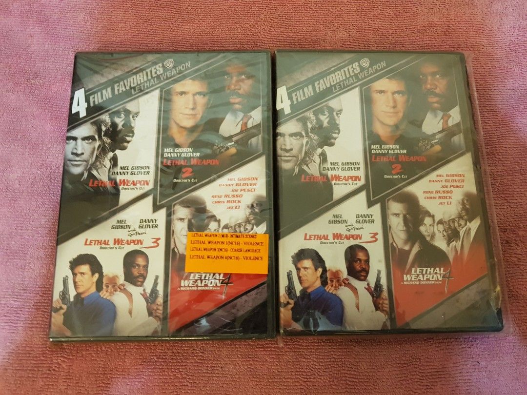 BNIB Lethal Weapon 1-4 Complete Collection Code 1 USA DVD Boxset ...