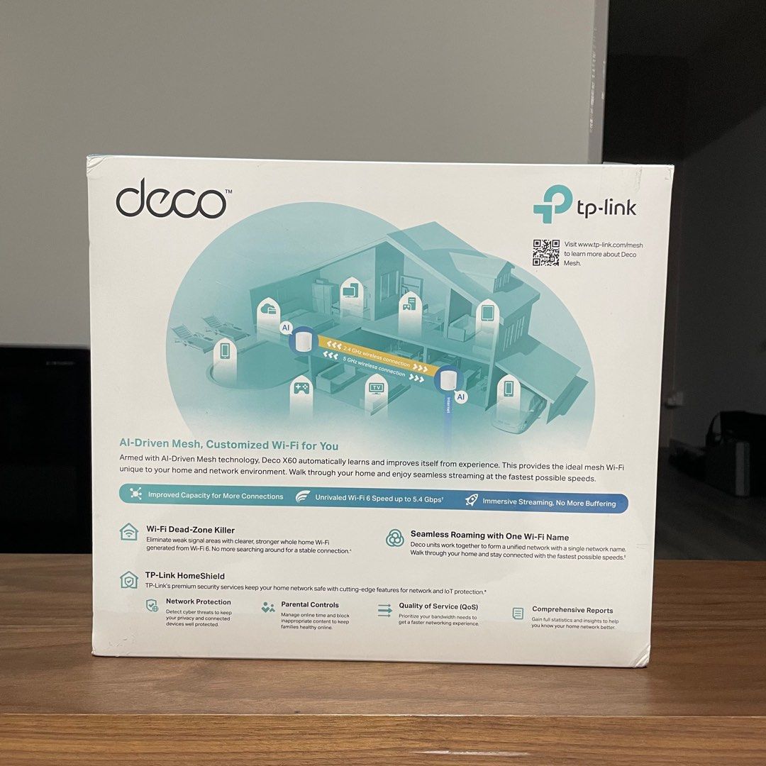 [BNIB] TP-Link Deco X60 AX5400 Mesh Wi-Fi 6 Router (2-Pack), Computers ...