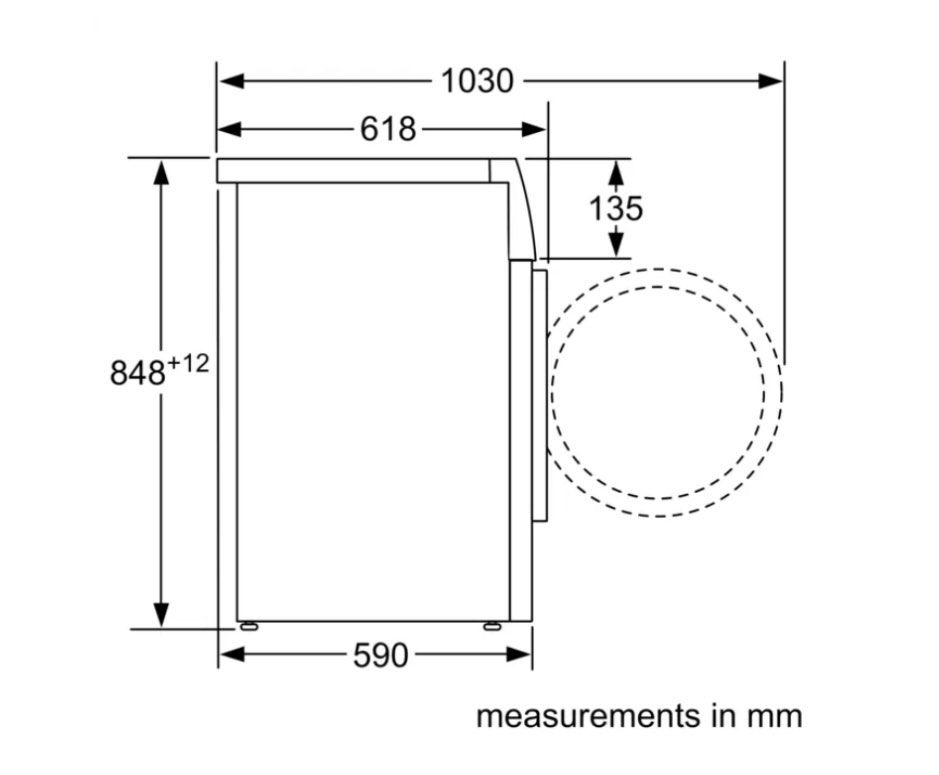 Bosch Washing Machine - Serie | 6 Washing machine, front loader 9 kg ...