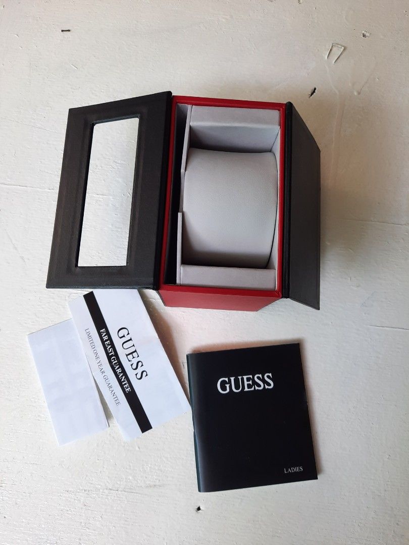 Box Jam Tangan Guess Original, Barang Mewah, Jam Tangan di Carousell