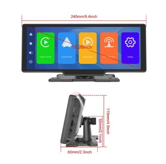 Brand New! 10" Dashboard Android Car Player Monitor | Carplay Android ...