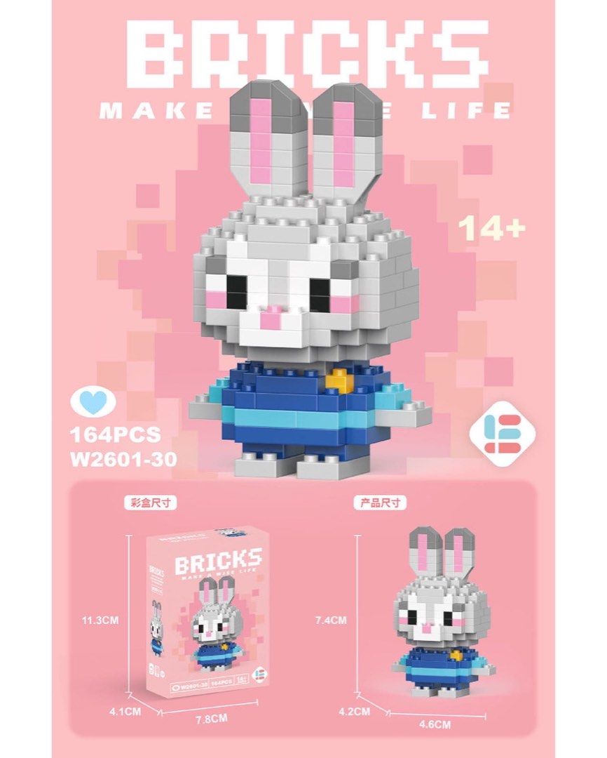 BRICKS Building Blocks Lego Gift ZooTopia Series, Hobbies & Toys, Toys ...