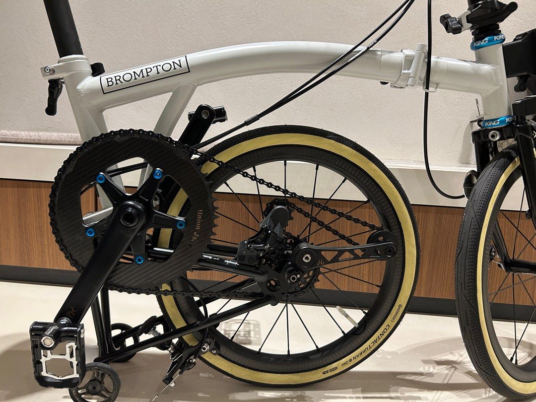 Brompton Fully Mod A Line 2023 Matt white, Sports Equipment, Bicycles ...