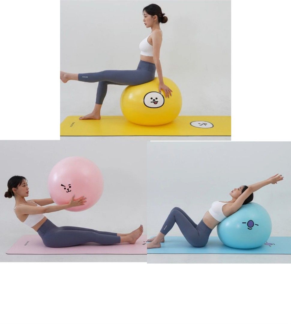 BT21 x Xexymix CHIMMY Gym Ball, Sports Equipment, Exercise & Fitness ...