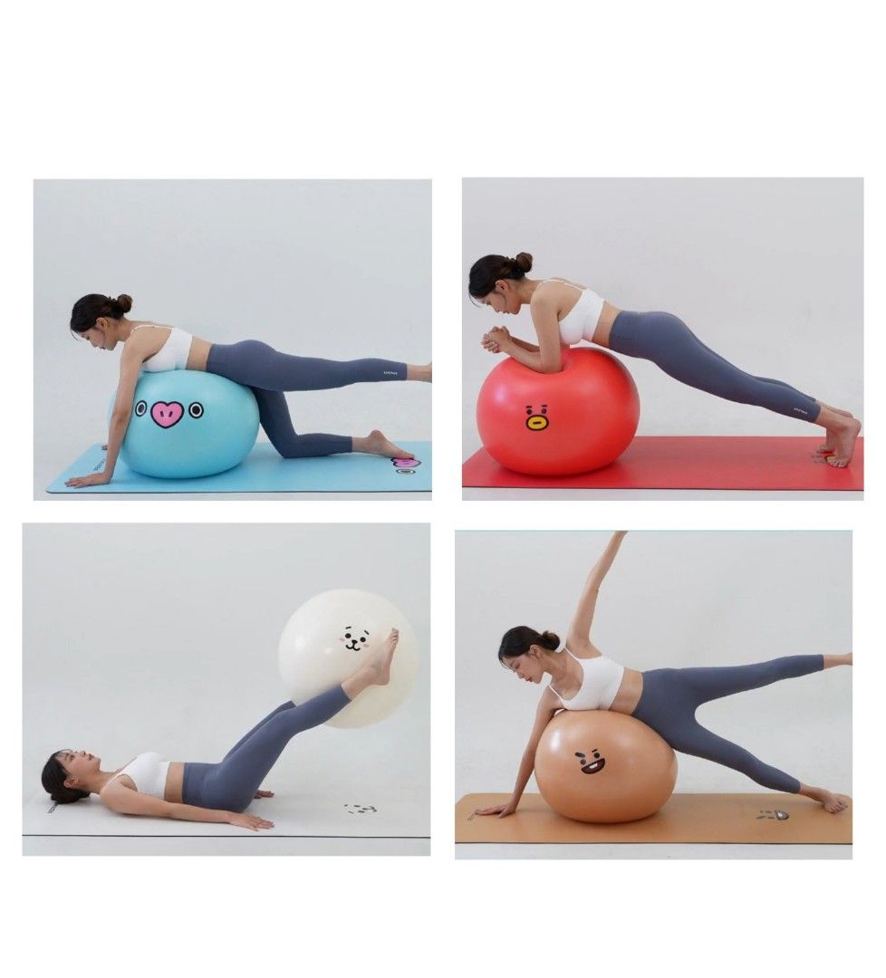 BT21 x Xexymix CHIMMY Gym Ball, Sports Equipment, Exercise & Fitness ...