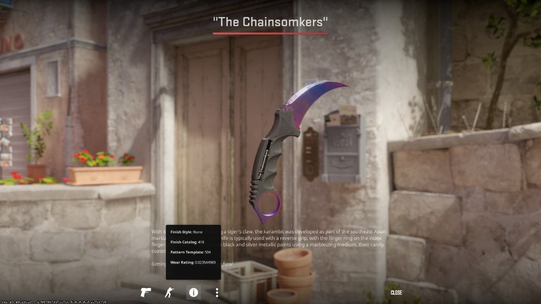 (BUFF Price) CSGO CS2 Karambit Doppler Phase 1 FN, Video Gaming, Gaming Accessories, In-Game ...