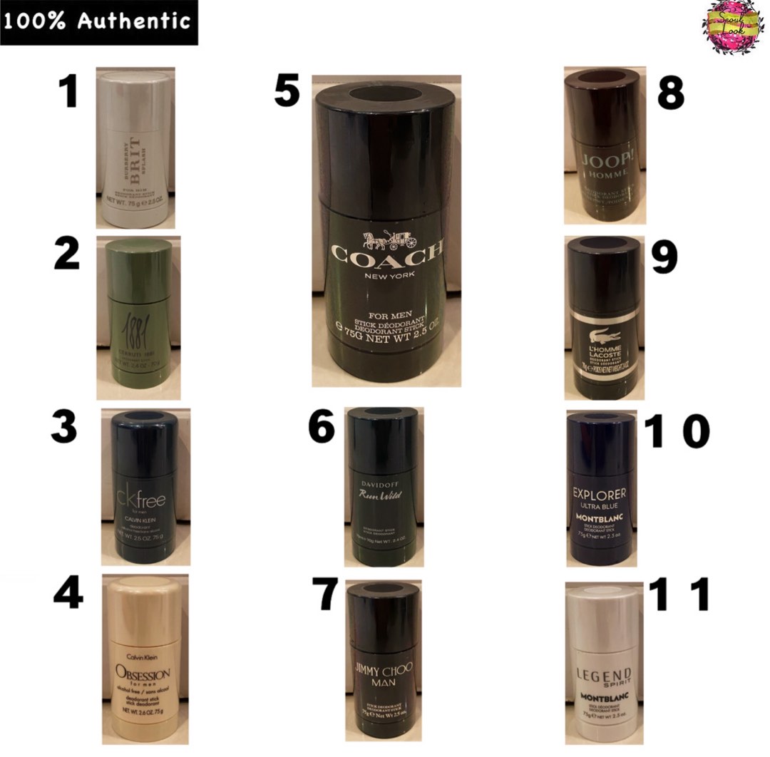 Men Deodorants (Deosticks) Various Designer Brands 70g/75g , Beauty ...