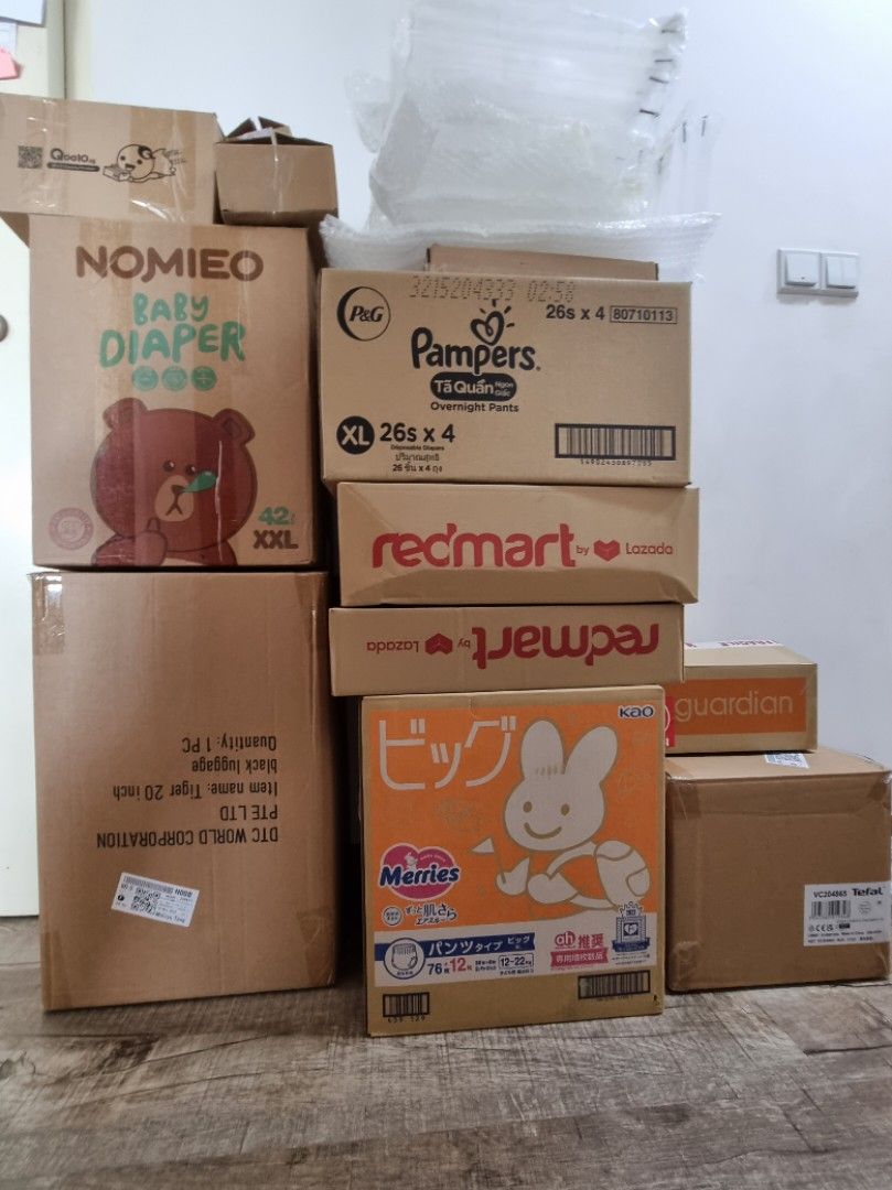 Cardboard boxes upcycle, Furniture & Home Living, Home Improvement & Organisation, Storage Boxes ...