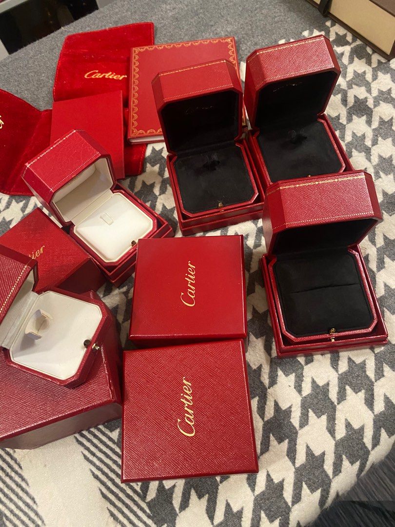 Cartier ring box with outer box, Luxury, Accessories on Carousell