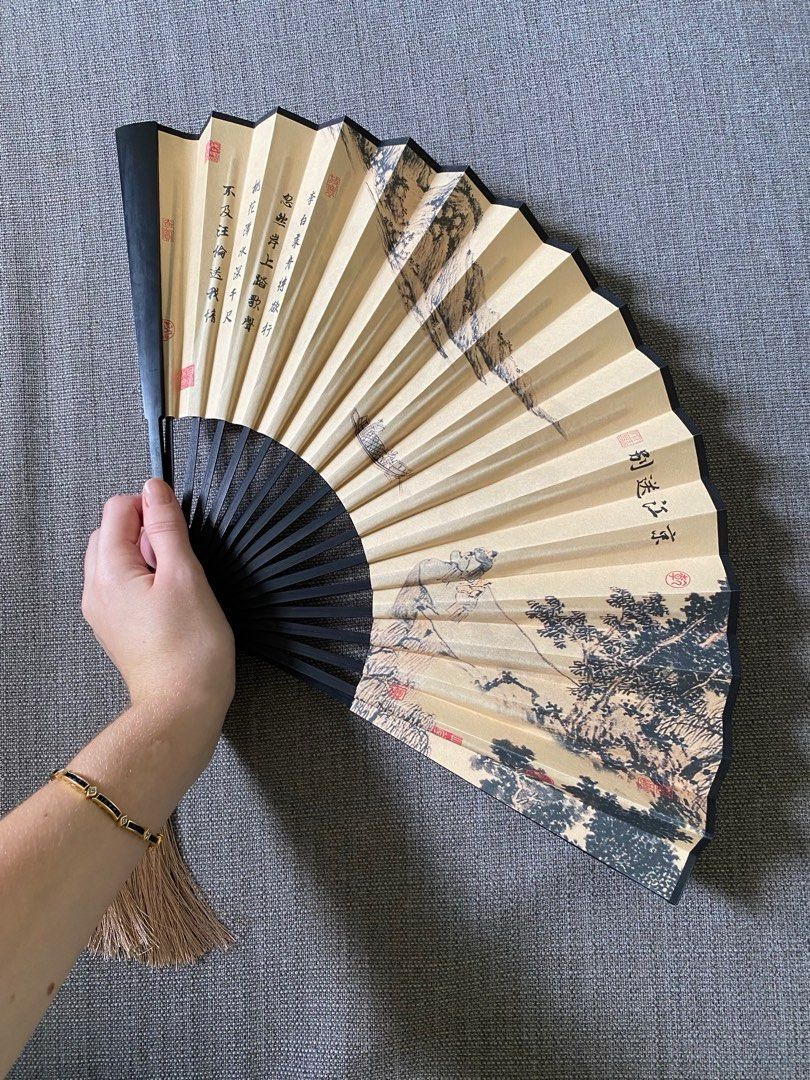 CHINESE HAND FAN, Women's Fashion, Watches & Accessories, Other ...