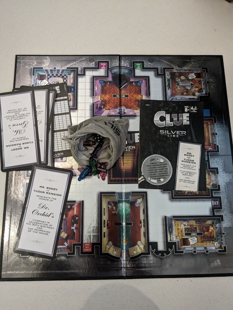 Clue Silver Line | Board Game, Hobbies & Toys, Toys & Games on Carousell