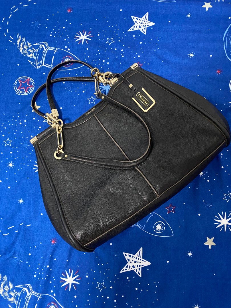 Coach genuine leather black working bag, Women's Fashion, Bags ...