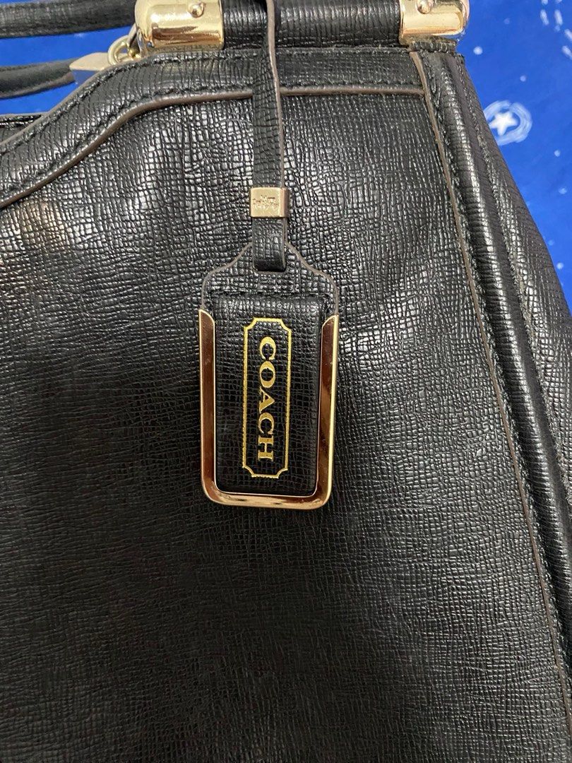 Coach genuine leather black working bag, Women's Fashion, Bags ...