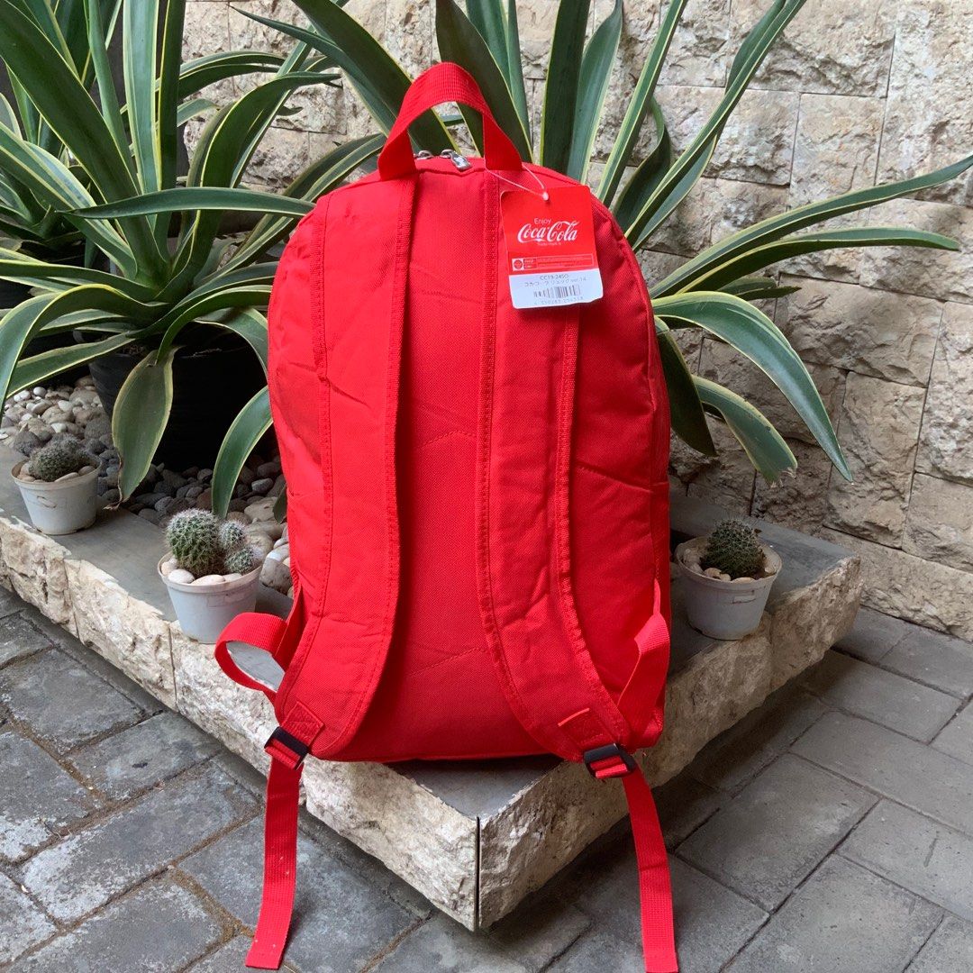 COCA COLA VINTAGE OFFICIAL JAPAN MERCH BACKPACK, Fesyen Pria, Tas ...