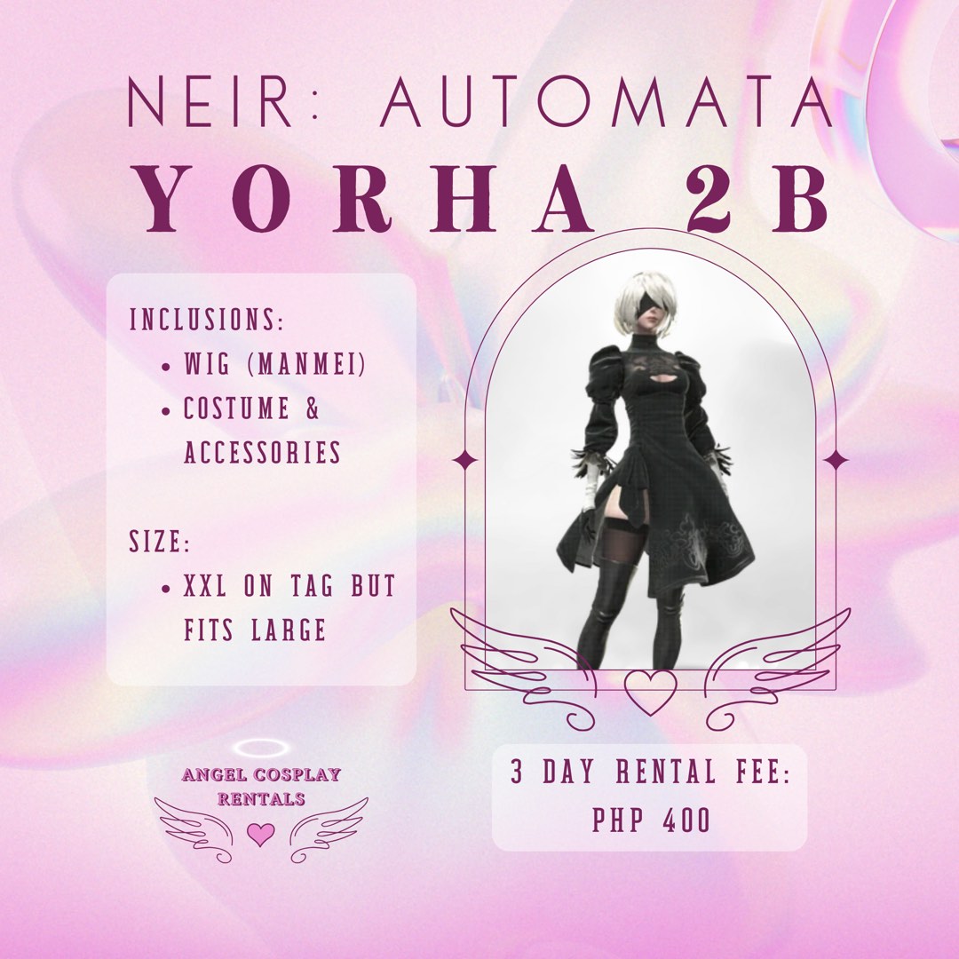 COSPLAY FOR RENT: Yorha 2B (Neir: Automata), Women's Fashion, Dresses ...