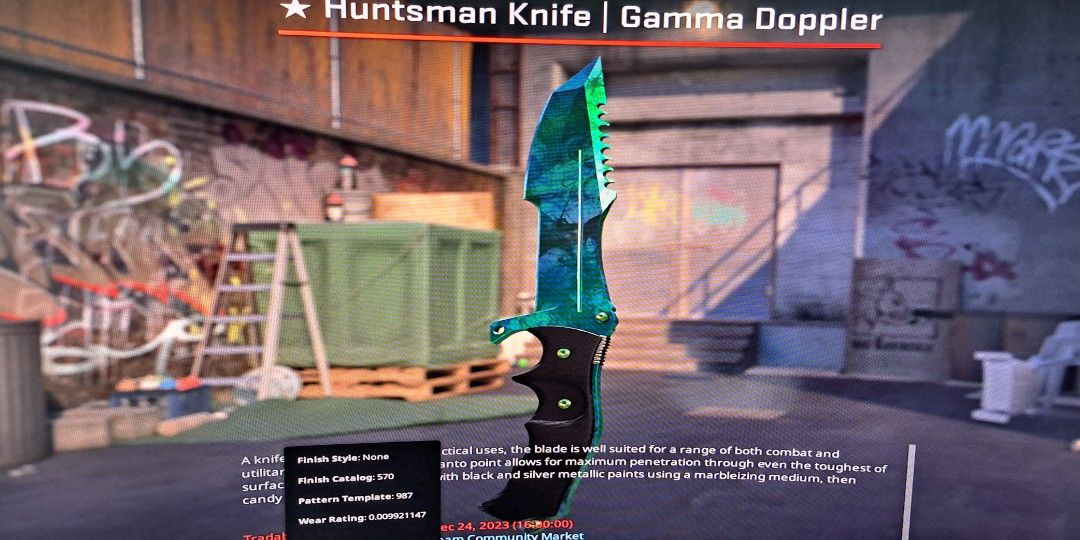 CS2 FN HUNTSMAN KNIFE GAMMA DOPPLER, Video Gaming, Video Games, Others ...
