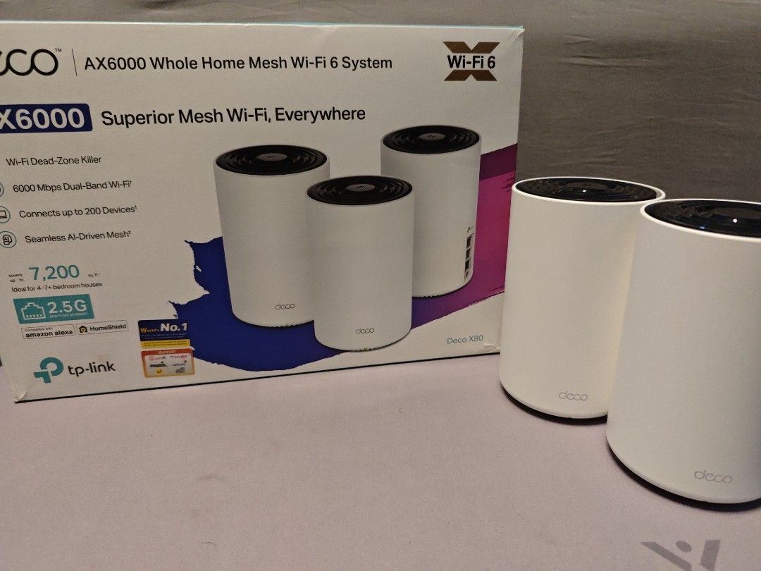 Deco X80 AX6000 (2pcs malaysia set), Computers & Tech, Parts ...