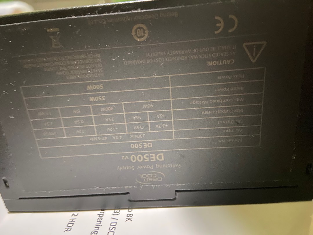 DeepCool DE500w, Computers & Tech, Parts & Accessories, Computer Parts ...