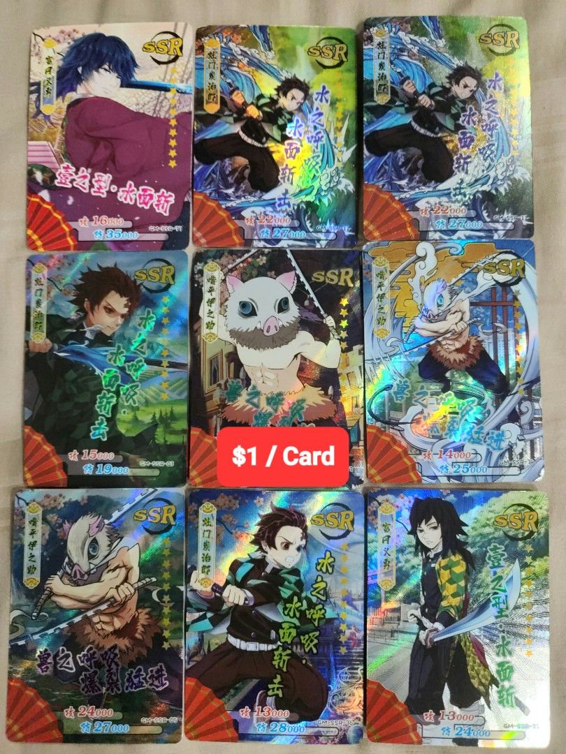 Demon Slayer Collectible cards (CCG), Hobbies & Toys, Toys & Games on ...