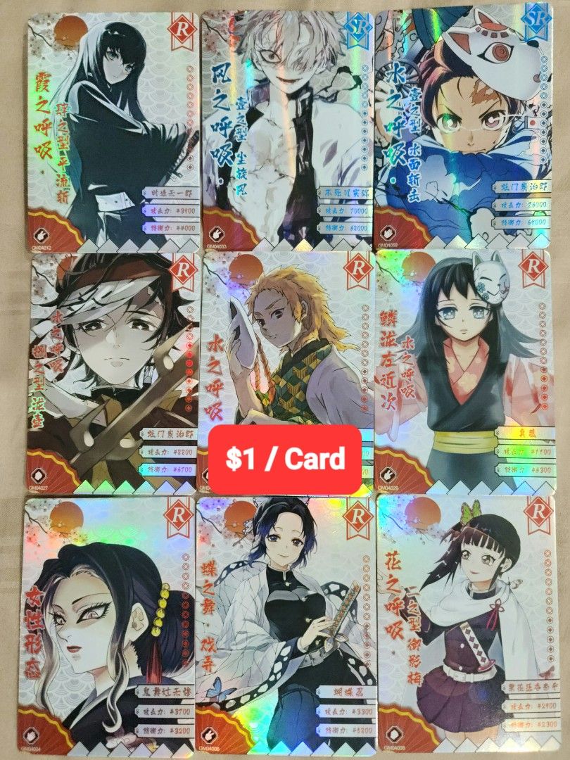 Demon Slayer Collectible cards (CCG), Hobbies & Toys, Toys & Games on ...