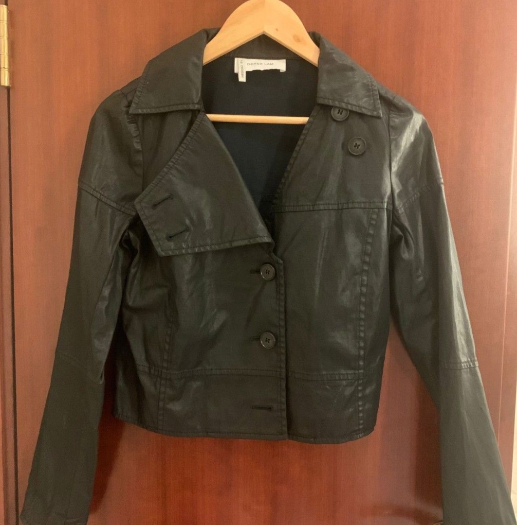 Derek Lam leather look jacket, 女裝, 外套及戶外衣服 - Carousell