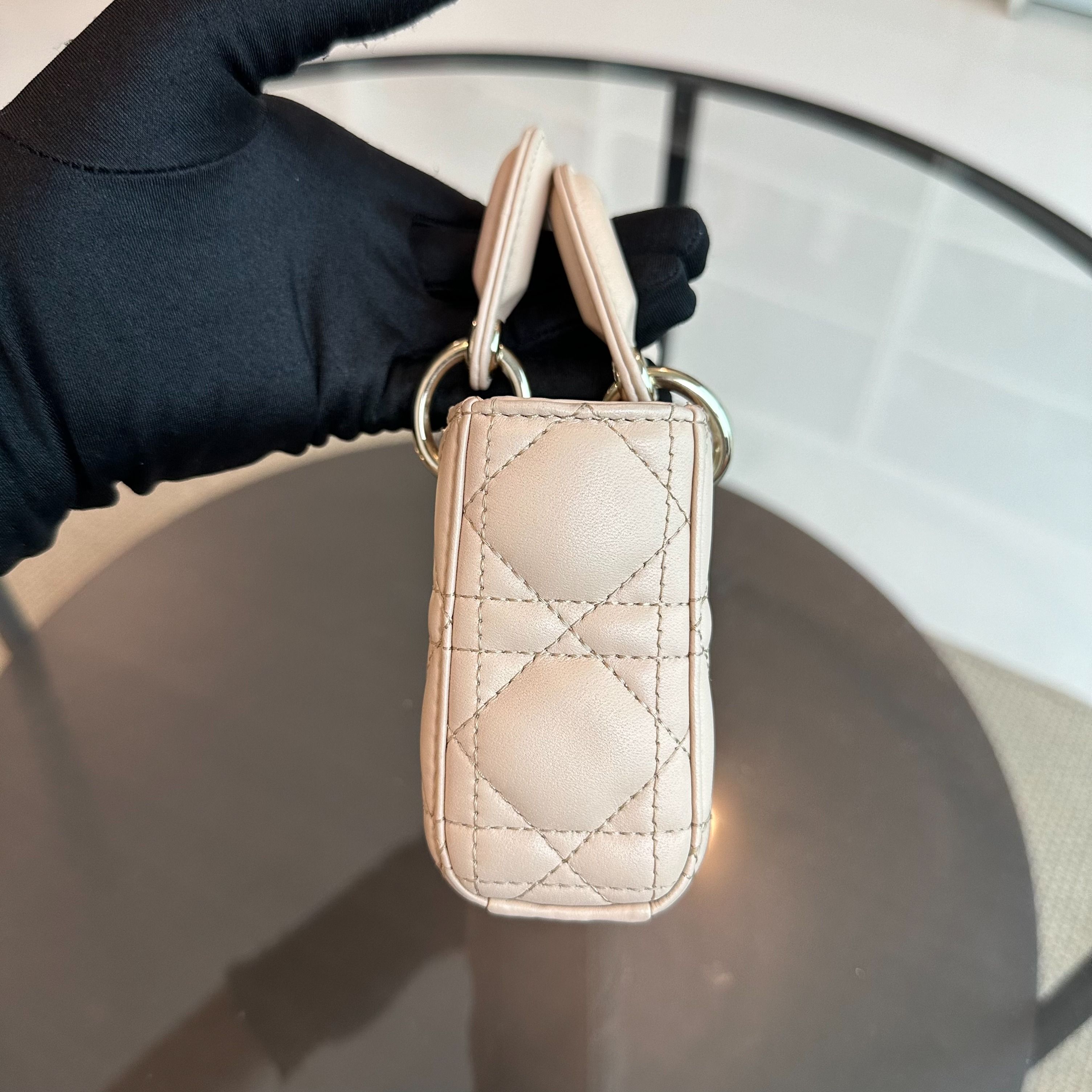 Dior D-Joy Mini Beige Lambskin GHW D Joy, Luxury, Bags & Wallets on ...