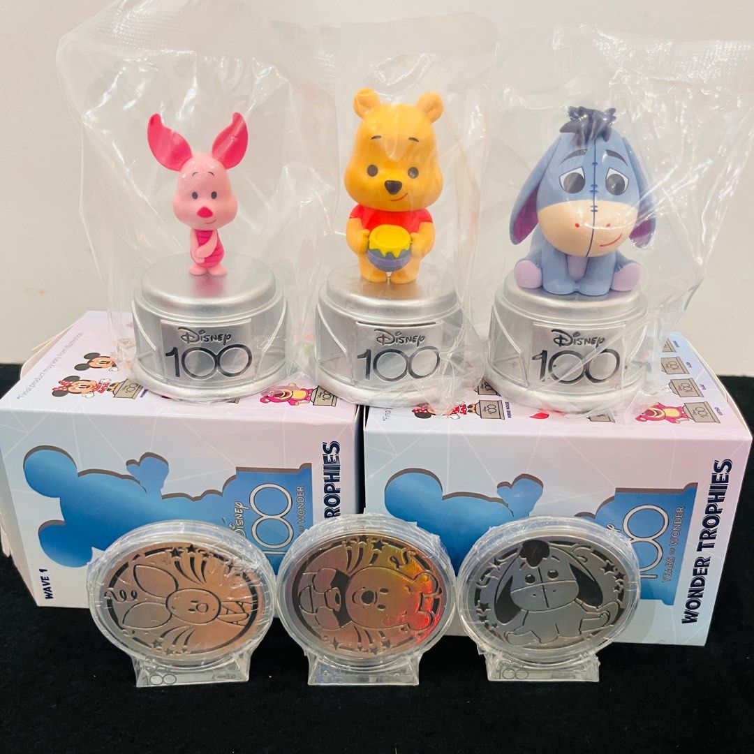 Disney Winnie the Pooh Piglet Eeyore Friends Disney 100 Trophy Trophies ...