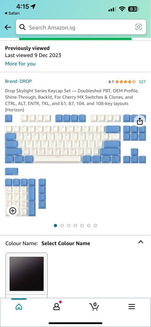 Drop SkyLight Blue OEM keycaps, Computers & Tech, Parts & Accessories ...