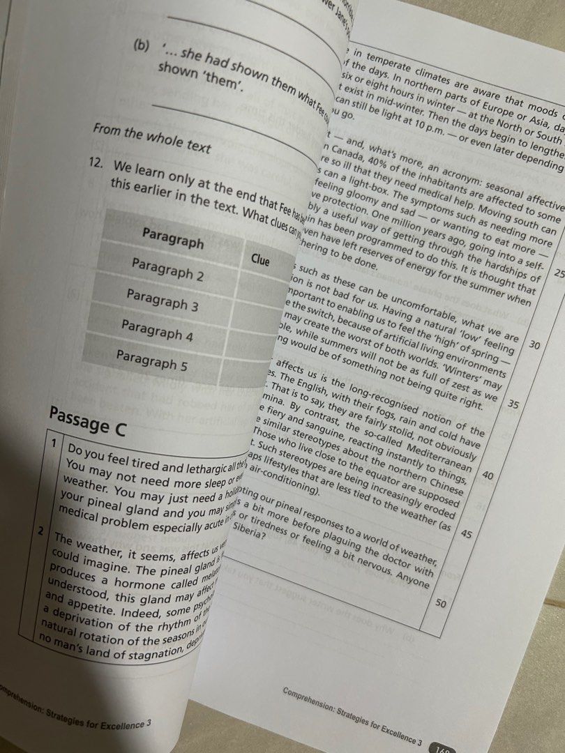 english comprehension strategies for excellence secondary 3, Hobbies ...