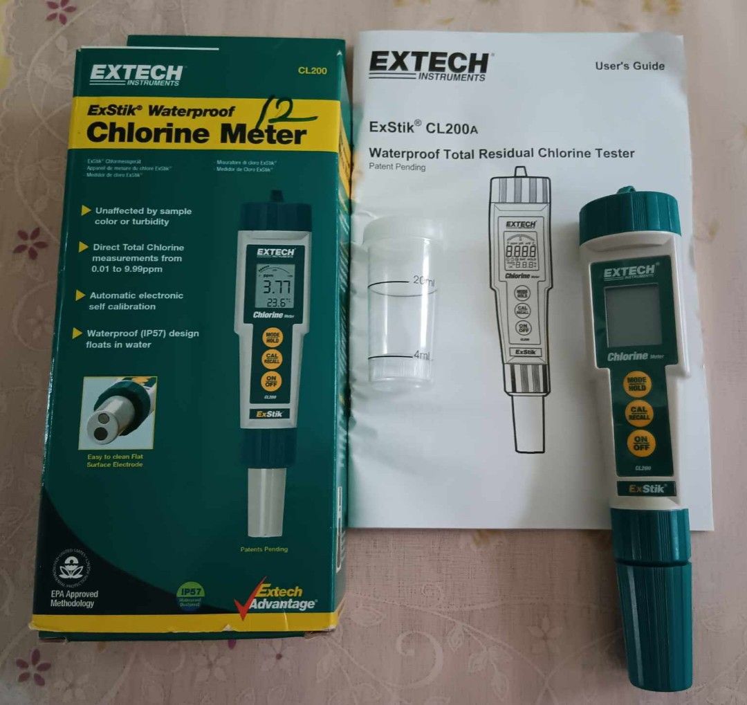Extech Chlorine Meter CL200A, Commercial & Industrial, Construction ...