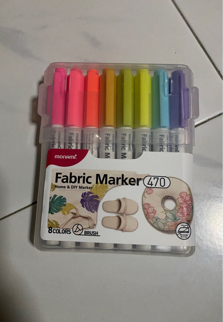 Fabric Marker 470 Home & DIY Marker 8 Colours, Hobbies & Toys ...