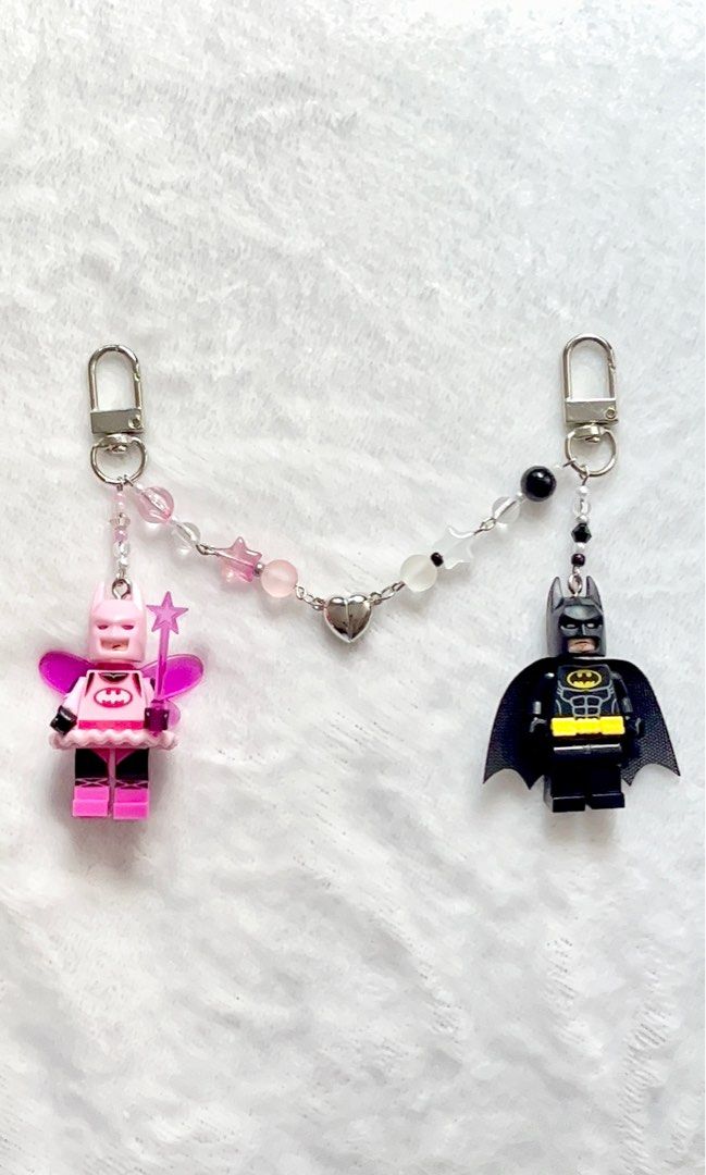 Fairy Batman and Batman Lego Keychain, Hobbies & Toys, Stationery ...