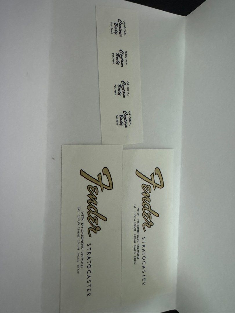 Fender Water Slide Decal, Hobbies & Toys, Music & Media, Musical ...