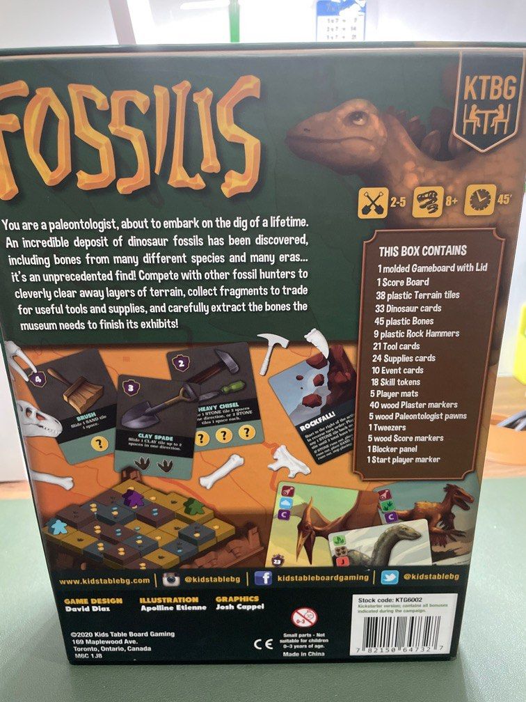 Fossils Board Game KS edition, Hobbies & Toys, Toys & Games on Carousell