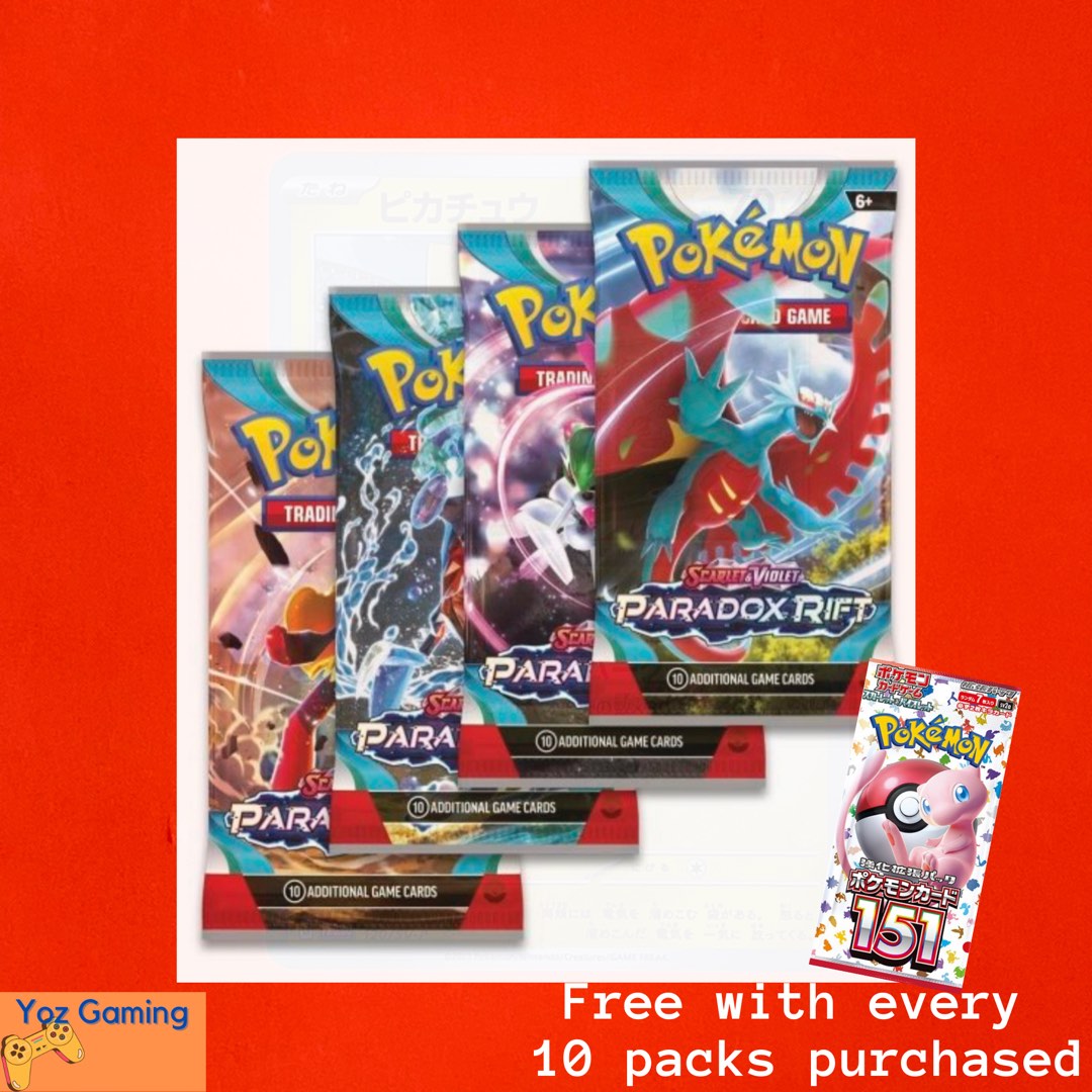 [Free Christmas Gift Pokemon 151] Pokemon TCG Paradox Rift SV04 Booster ...