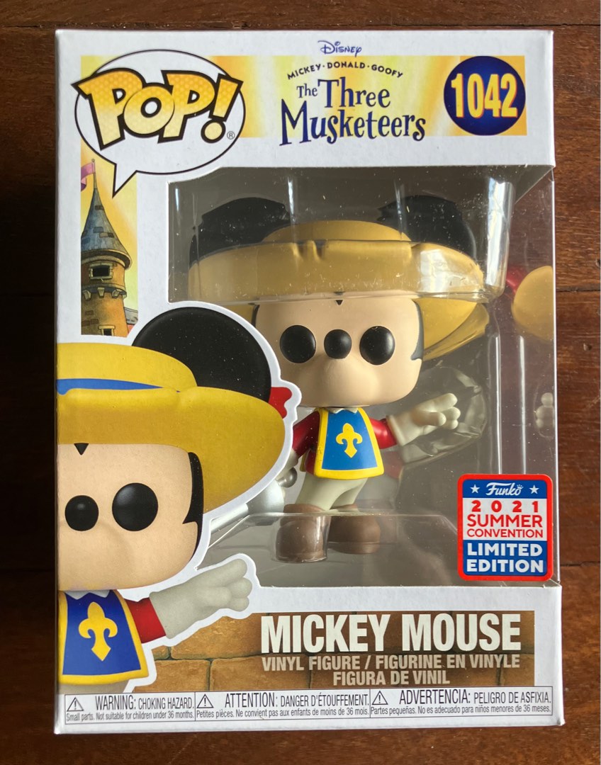FUNKO POP Mickey Mouse The Three Musketeers (2021 Summer Convention ...